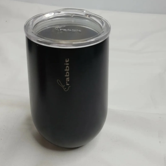 Rabbit | Dining | Rabbit Black Double Wall Stainless Steel Tumbler ...